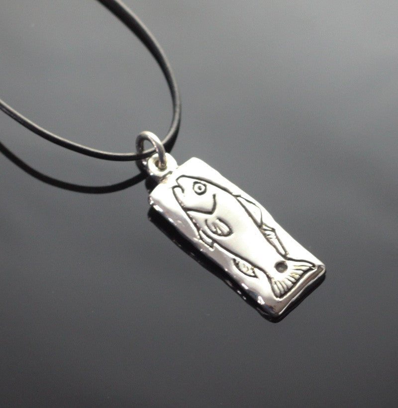 Non-tarnish sterling silver Redfish Tag Pendant – F1003 – Anisa Jewelry