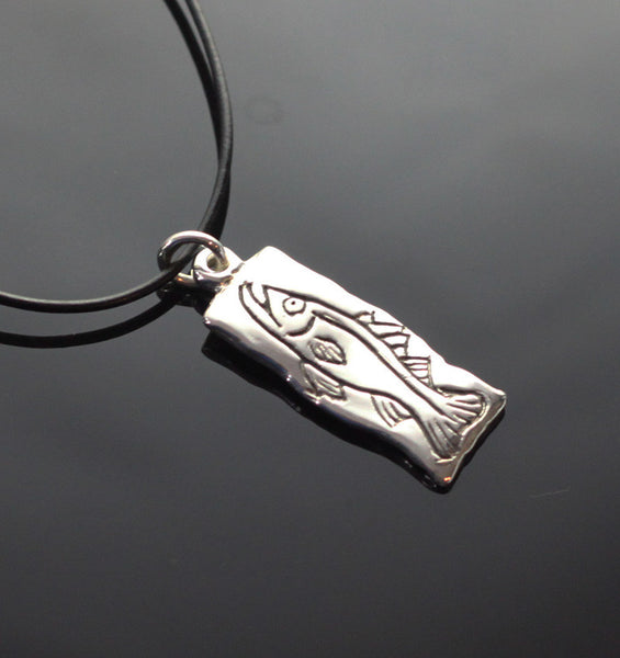 Non-tarnish Sterling Silver Snook Tag Pendant – F1006 – Anisa Jewelry